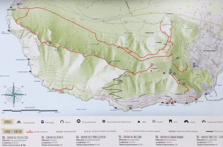 Trekking Parco Nazionale del Circeo: guida ai sentieri e mappa